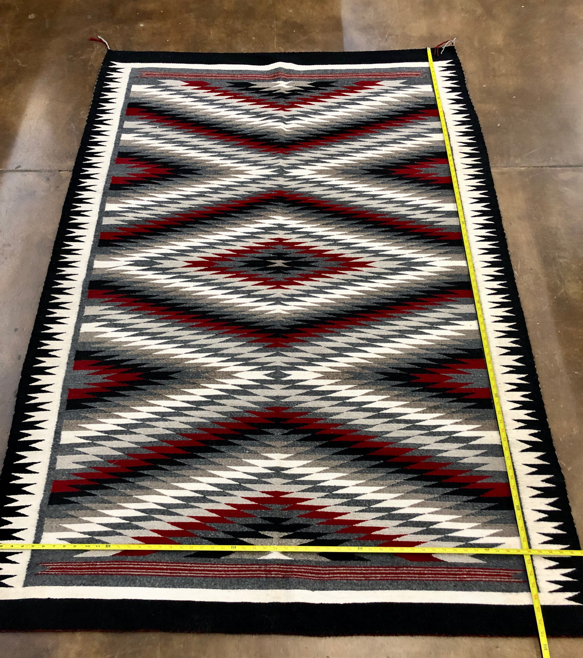 Beautiful Larger Size *Eye Dazzler* Navajo Textile