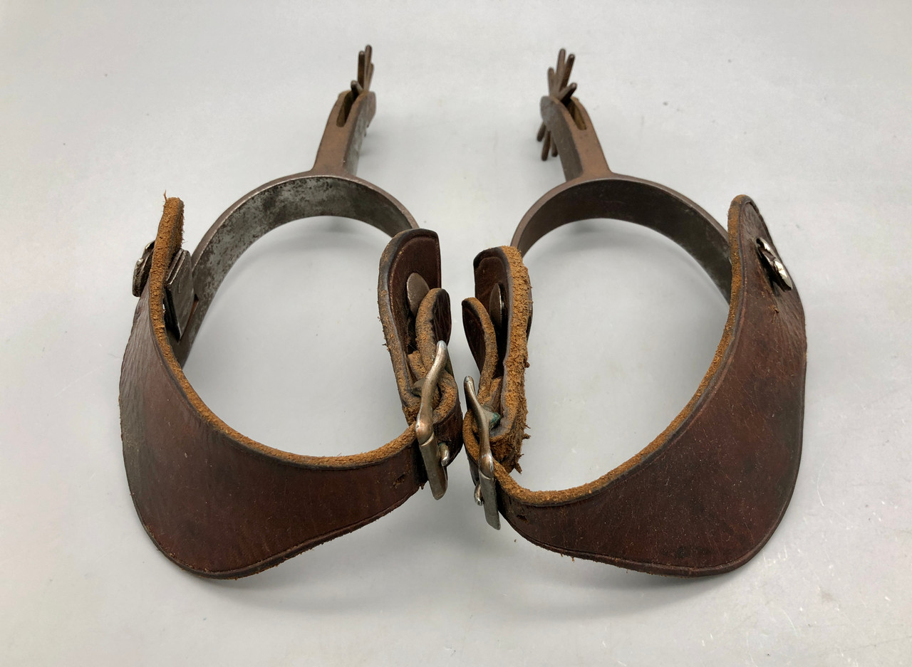 A Great Collectible Pair of Kelly Bros Heart Pattern Spurs