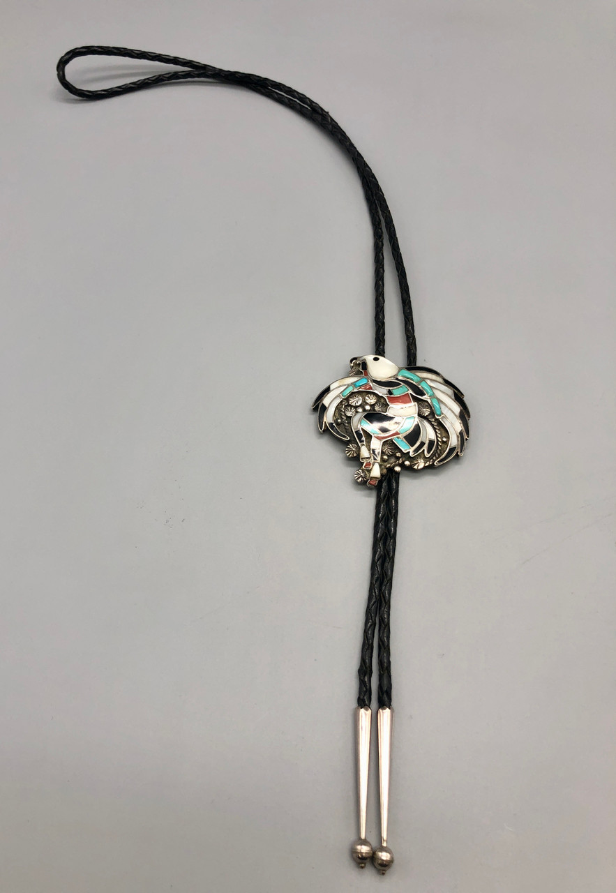 Zuni Inlay Bolo & Belt Buckle Set by John Lucio