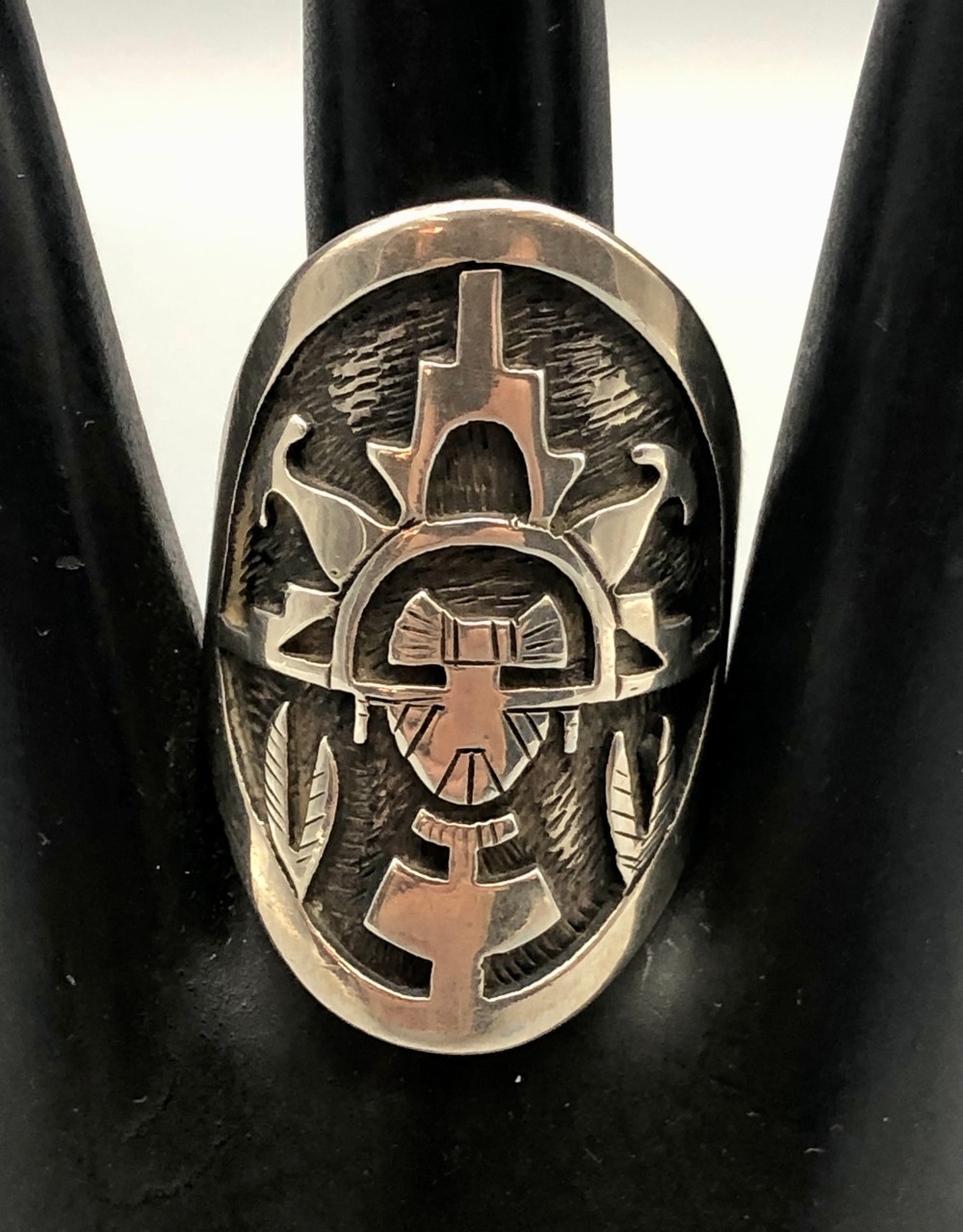Hopi Overlay Ring by Victor C.