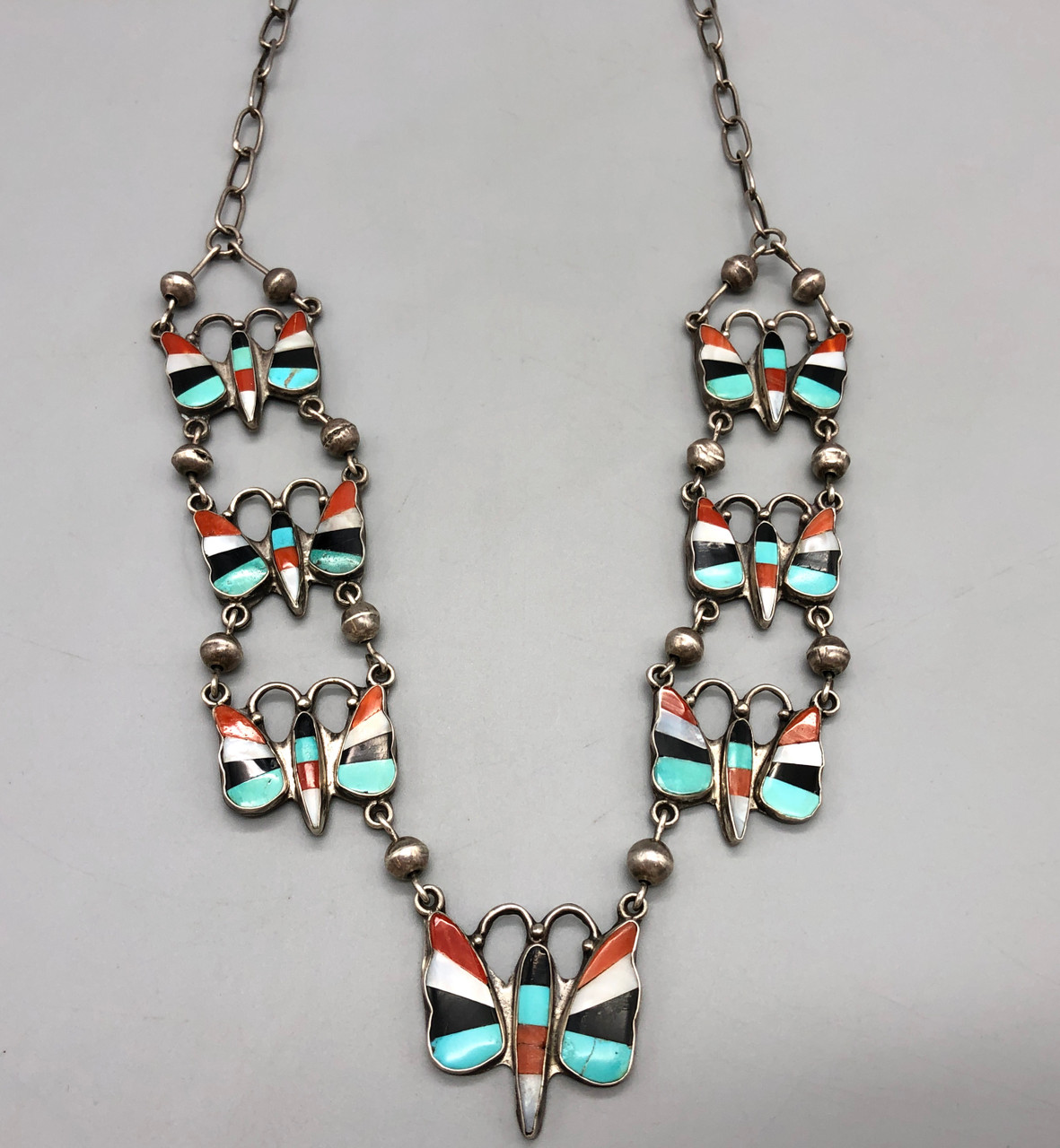 Vintage Butterfly Inlay Necklace as seen in C & I Magazine
