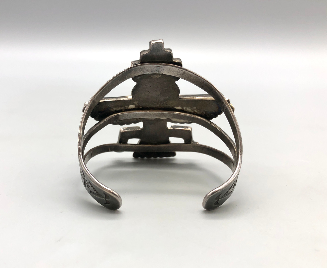 C. 1950s Era Knifewing Inlay Bracelet