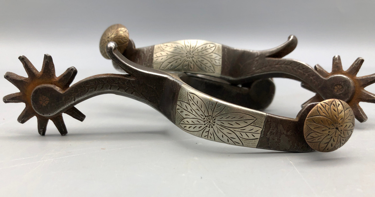 A Super Pair of Canon City Style Ladies or Smaller Sized Spurs