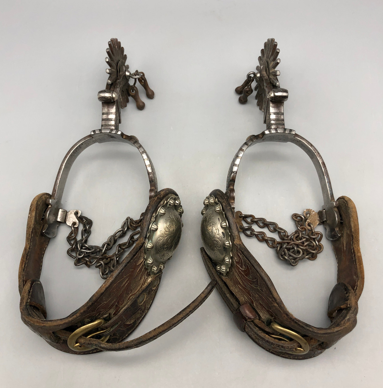 Fancy California Style Spurs by Elmer Miller