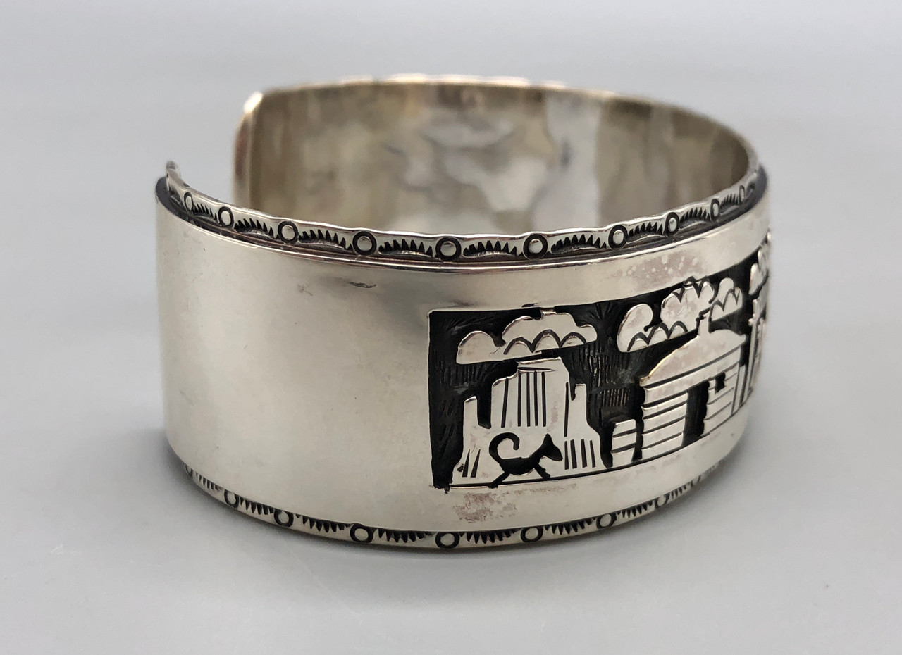 Sterling Silver Overlay Storyteller Bracelet