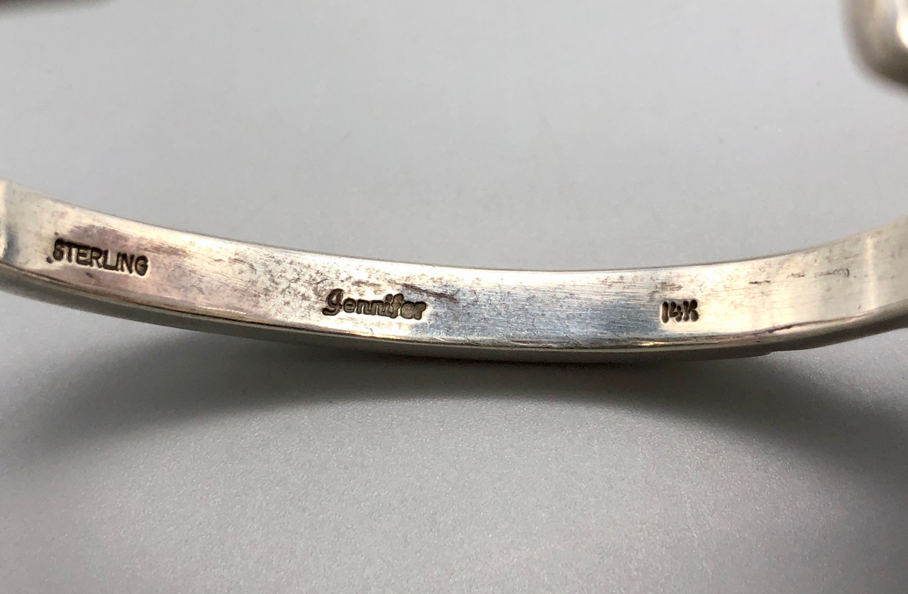 14K Gold and Sterling Silver Bracelet by Jennifer Curtis