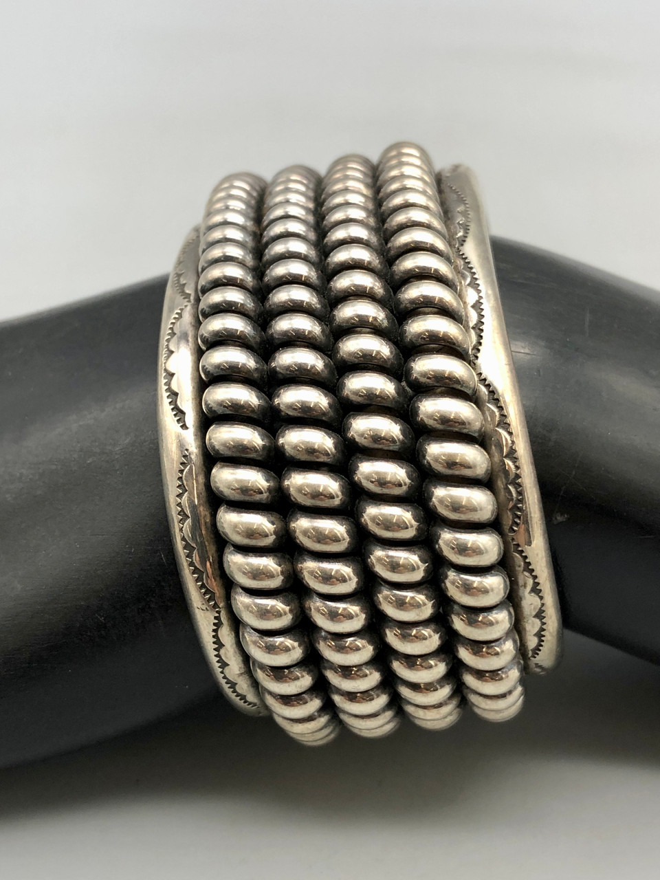 Unique Hefty Handmade Sterling Silver Bracelet