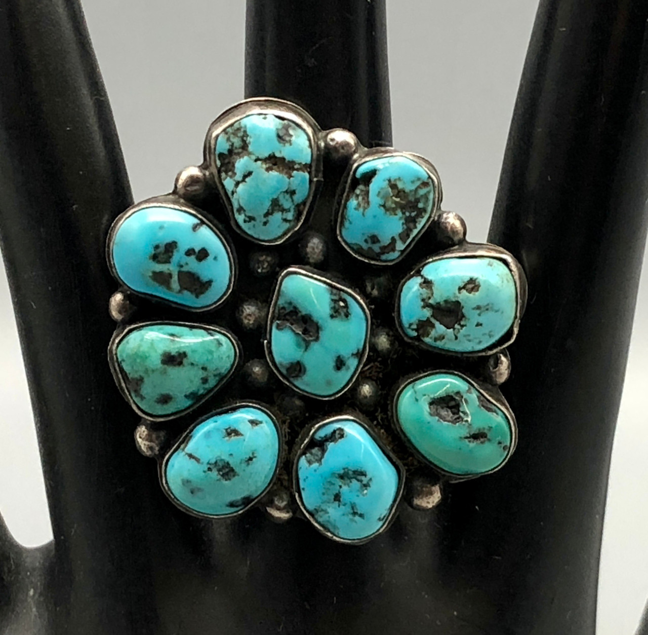 Vintage Nine Stone Cluster Ring