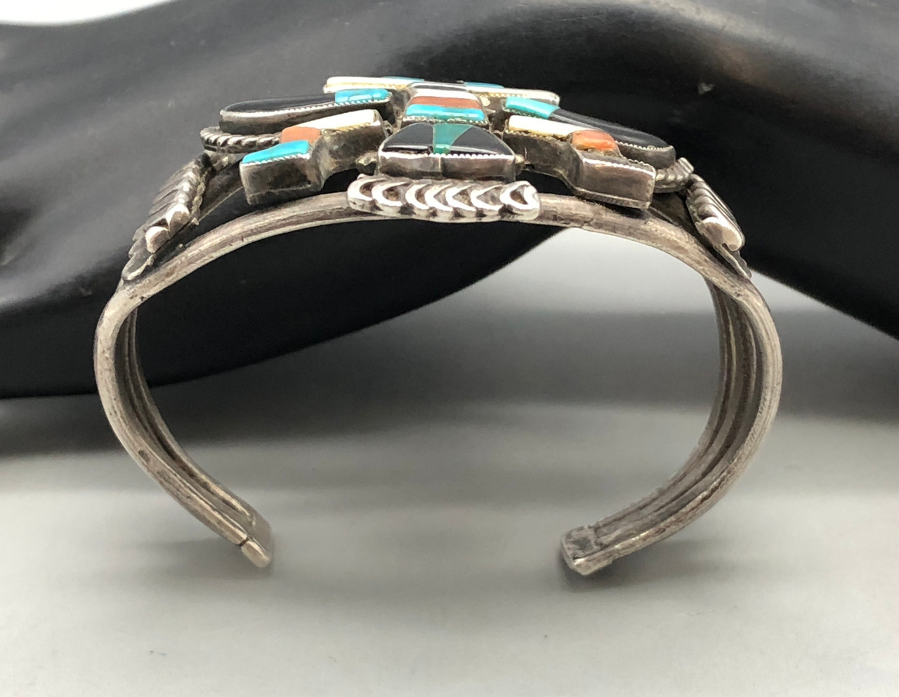 Circa 1940s Knifewing Inlay Bracelet