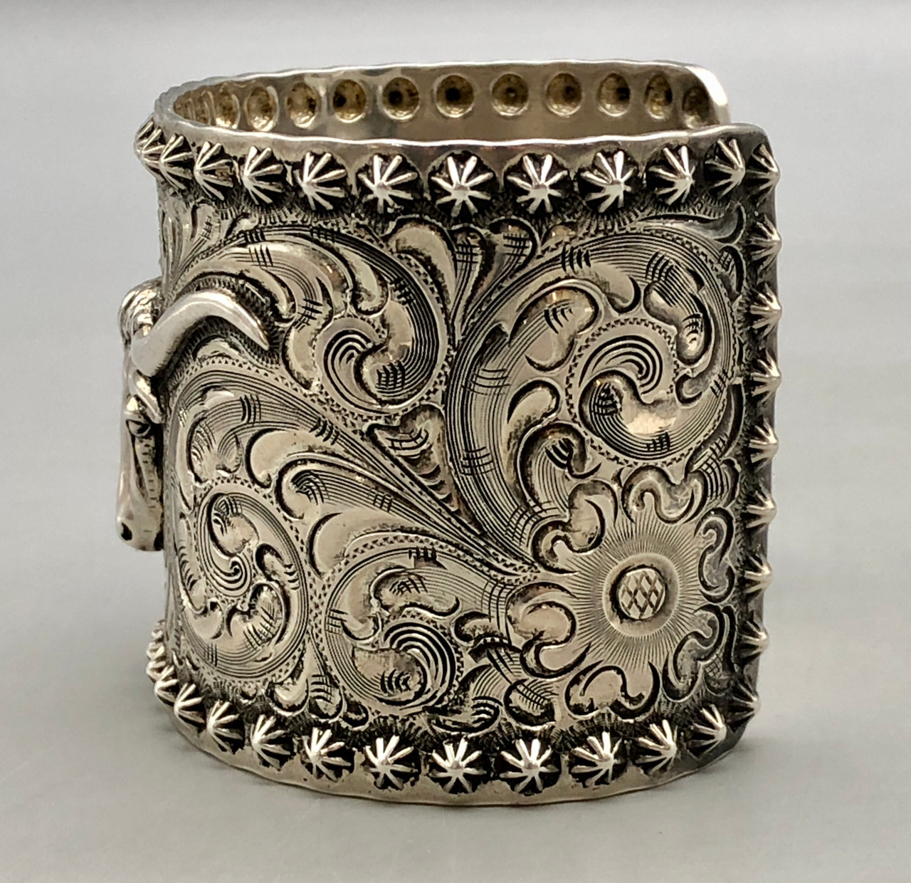 Great Steer Head Theme Bracelet by Silver King