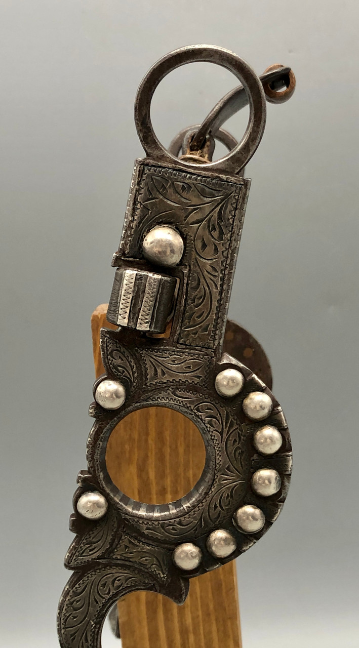 Nice Old Spade Bit With Rein Chains