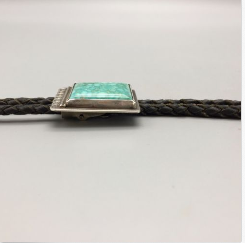 MARK CHEE! Great Carico Lake Turquoise Bolo, Signed, Collectible Navajo ...