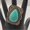 Turquoise and Sterling Silver Ring by Tommy Jackson, Known Navajo ...