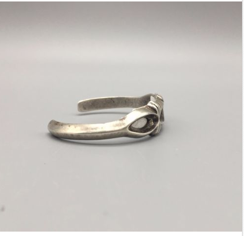 MID-CENTURY ERA BRACELET *STERLING OR COIN SILVER* SANDCAST STYLE