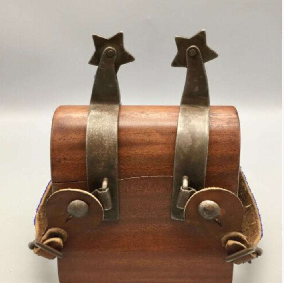 WOW!! Beautiful Navajo Spurs with Native American Beaded Spur Straps