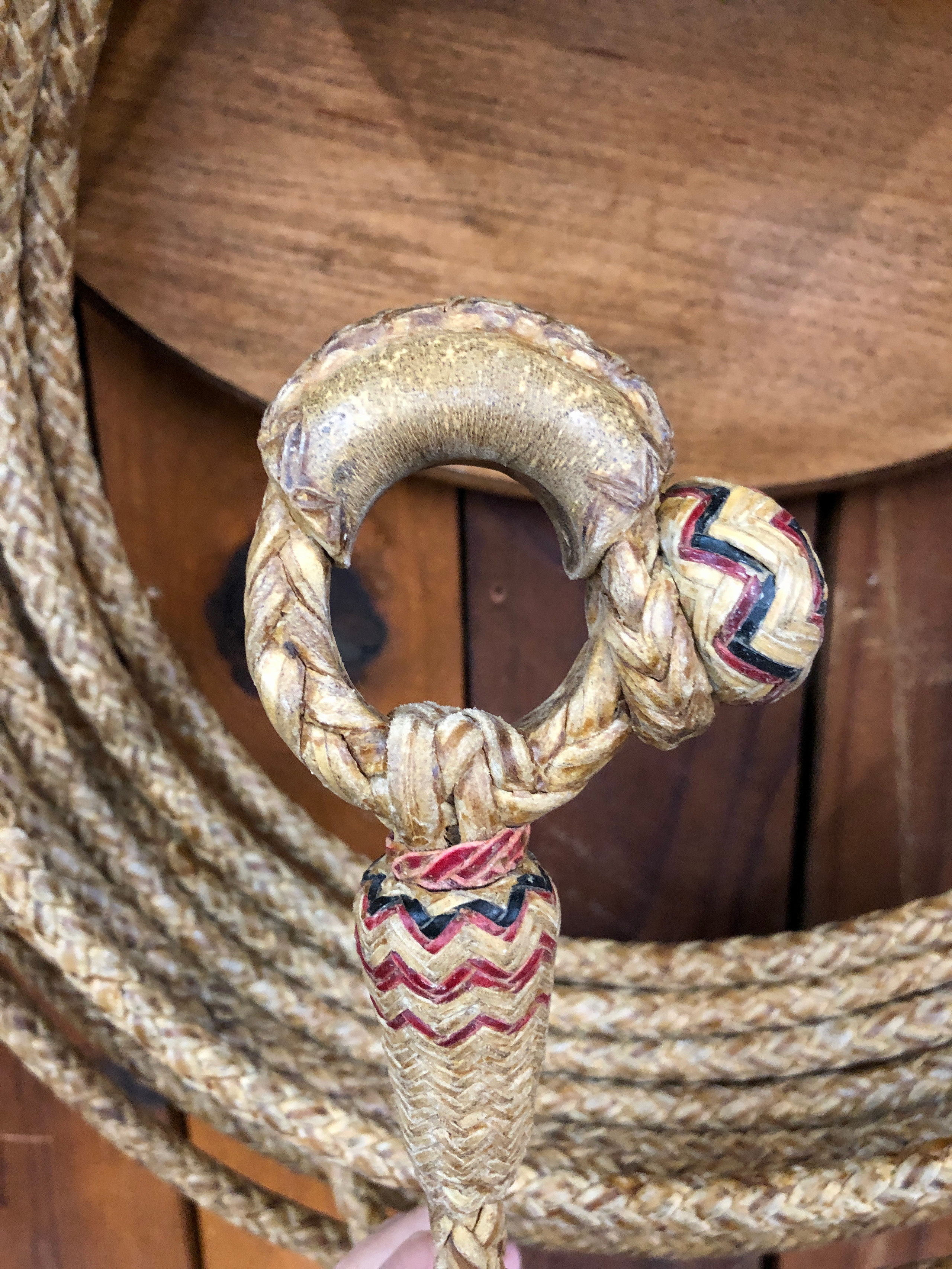 A Rare Luis Ortega, Six Strand, 60ft Rawhide Reata