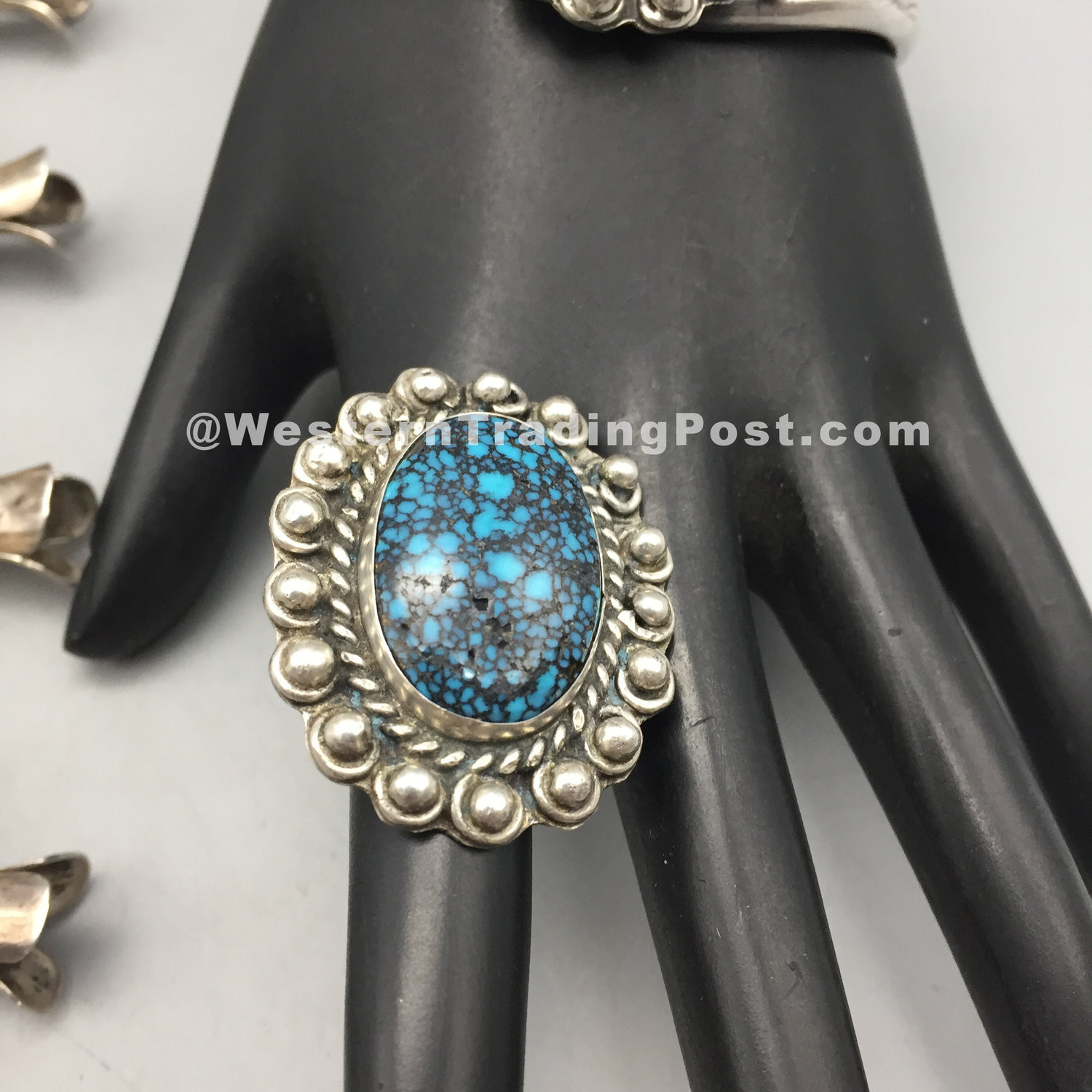 Rare! Gorgeous! LANDER BLUE Turquoise and Sterling Silver Squash ...