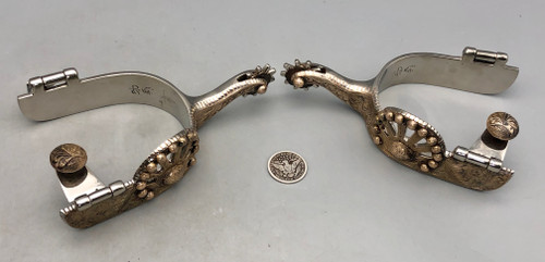 Fancy Wagon Wheel Style Bit and Spur Set by Les Vogt