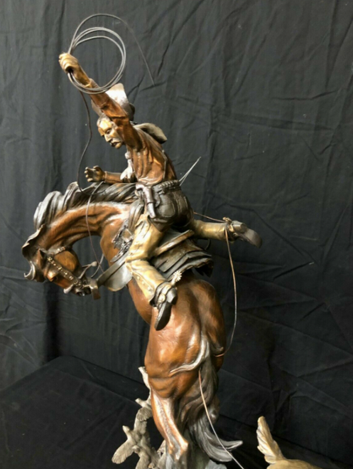 "Texas Two Step" - A Large Bronze Sculpture by the Well Known Artist ...