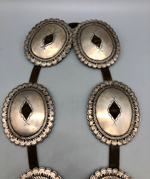 Historical First Phase Concho Belt Belonging to Chee Dodge - Last ...