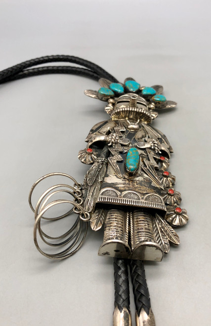 Statement Kachina Themed Bolo Tie
