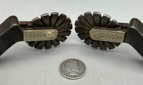 Double Mounted Gene Rogers Spurs With Nice Conchos On Straps