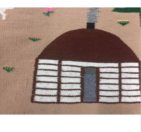 Unique! Native American Navajo Textile - Nice Pictorial