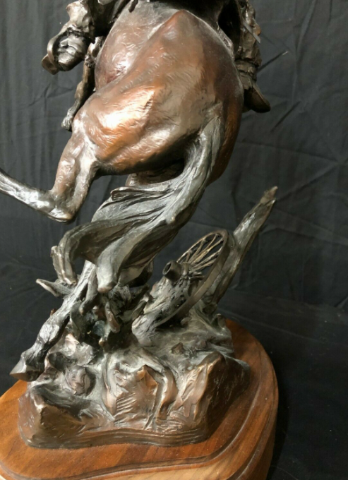Wild as the Wyoming Wind -A Bronze Sculpture by the Well-Known Artist ...