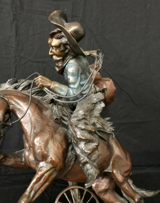 Wild as the Wyoming Wind -A Bronze Sculpture by the Well-Known Artist ...