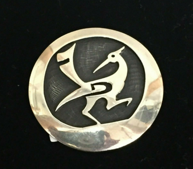 NEAT! A Vintage Hopi Overlay Pendant by Bernard Dawahoya With A ...