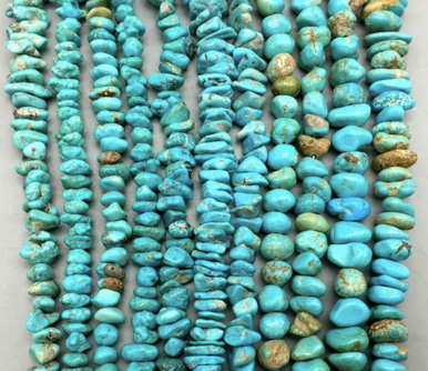 12 Strands of BEAUTIFUL Drilled Turquoise Beads