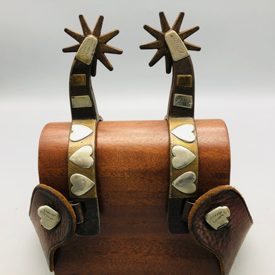A Collectible Old Pair of Kelly Bros Heart Pattern Spurs - Circa 1919 ...