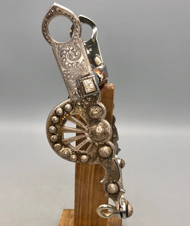 Fancy Wagon Wheel Style Bit and Spur Set by Les Vogt