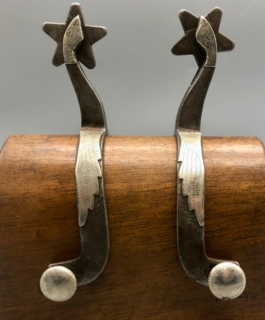 A Great Old Collectible Pair of Kelly Bros Spurs