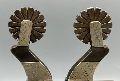 Double Mounted Gene Rogers Spurs With Nice Conchos On Straps