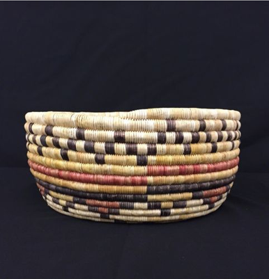 Unique! Vintage Native American, Hopi Coiled Basket - Second Mesa