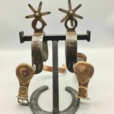 VINTAGE KELLY COWBOY SPURS CHIHUAHUA STYLE, CIRCA MID-CENTURY