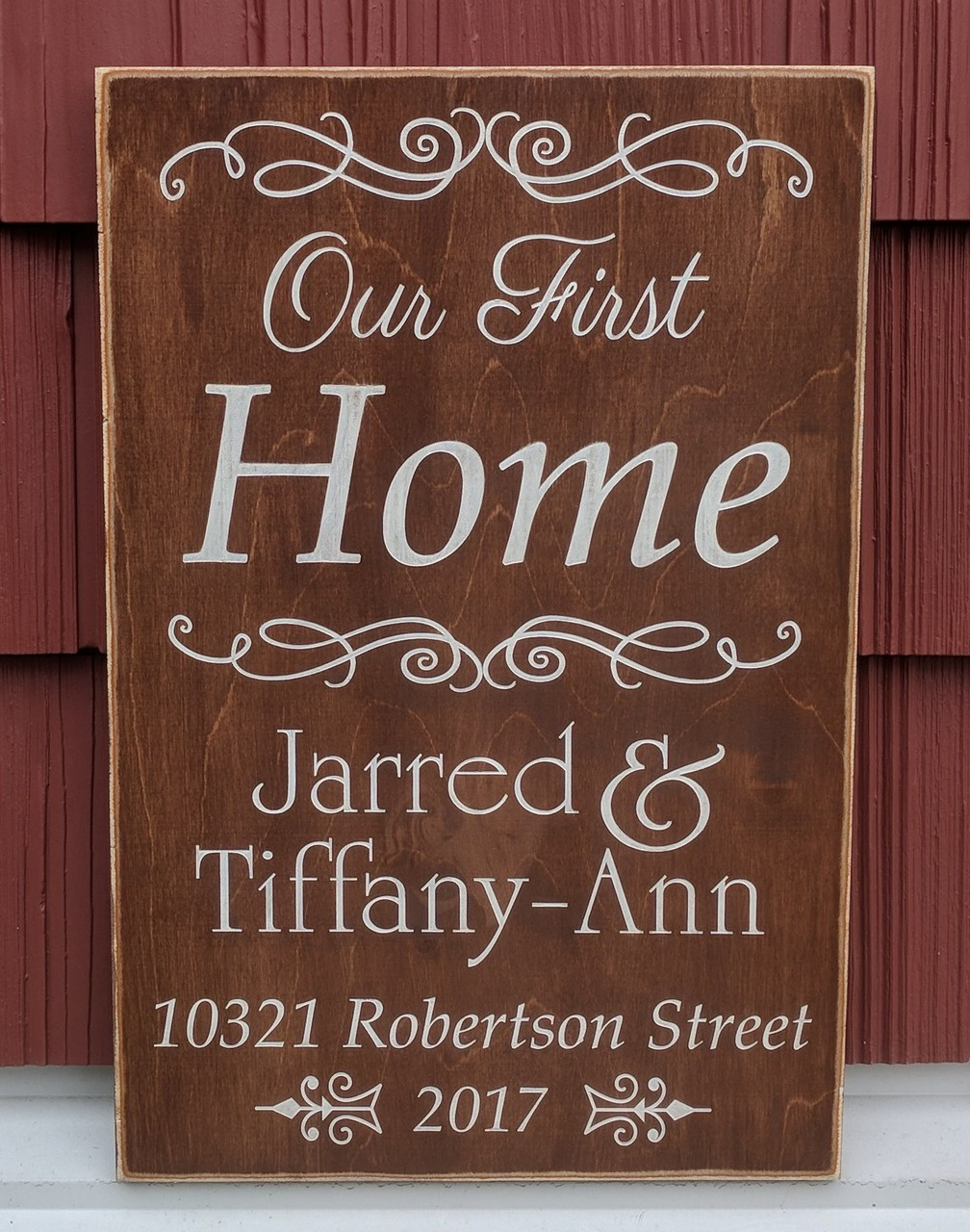 Our First Home Sign 12" x 18" - Heartwood Gifts