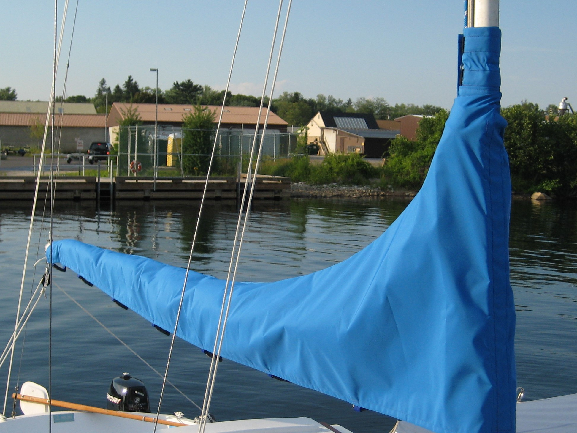 Patterned Mainsail Cover - Lee Sail Covers
