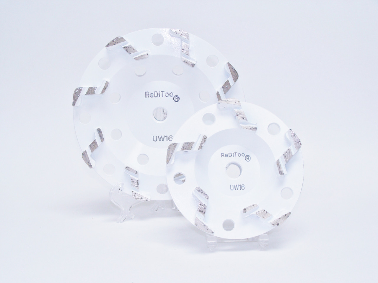 Ultra "S" Cup White Bond Threaded Cupwheel - Reliable Diamond Tool, Inc.