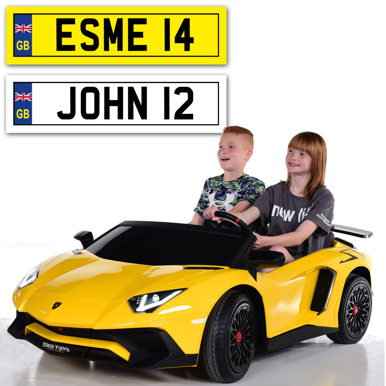 Custom Made Personalised Number Plate For Kids Electric Cars - Kids ...