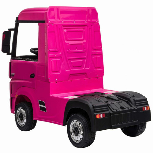 Pink 24v Mercedes Battery Powered Sit-in Lorry with Lights & Remote ...