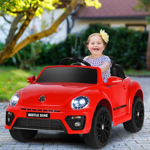 Childs Red 12v VW Dune Beetle Ride On Car with Remote Control - Kids ...