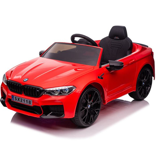 Kids 12v Official Red BMW M5 Sports Motorized Kids Ride in Car