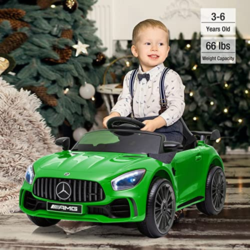 Green Official Mercedes AMG GT R Kids 12v Ride On Car & Remote - Kids ...