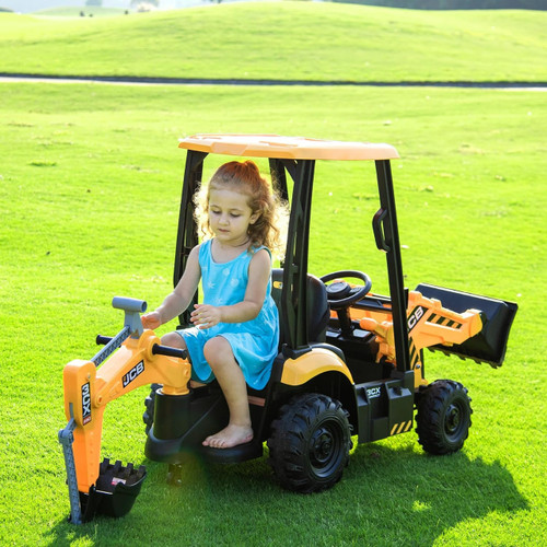Children's Ride on Licensed JCB 12v Electric Digger & Excavator