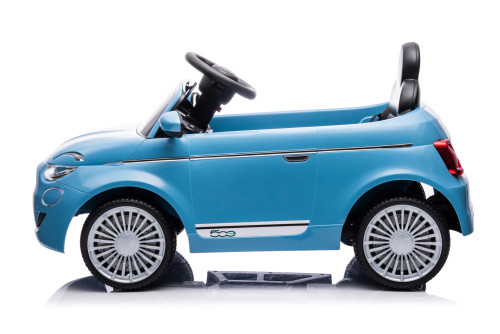 Kids Blue Official Fiat 500 12V Ride in Car with Remote Control - Kids ...