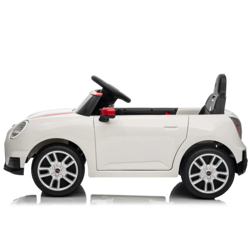 Kids 12v White Official Sit-In Battery Powered Mini Cooper - Kids ...