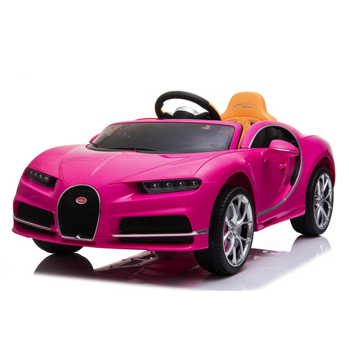 Official Pink Bugatti Chiron 12v Kids Ride On Super Car - Kids Electric ...