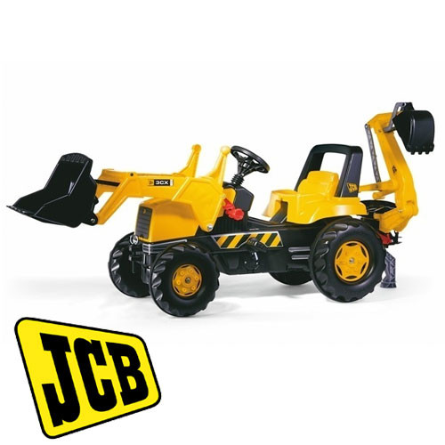 Kids JCB Pedal Tractor with Digger Loader & Free Trailer - Kids ...